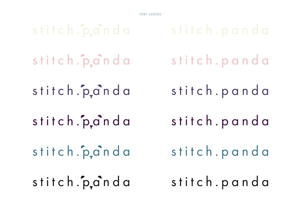 Stitch Panda – Blue Coral Design