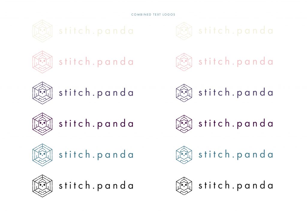 Stitch Panda – Blue Coral Design