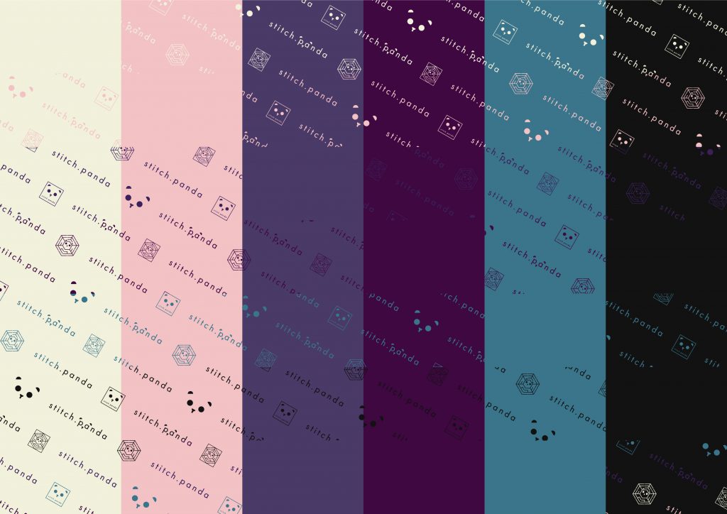 Stitch Panda – Blue Coral Design