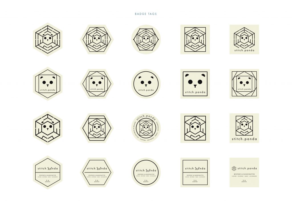 Stitch Panda – Blue Coral Design