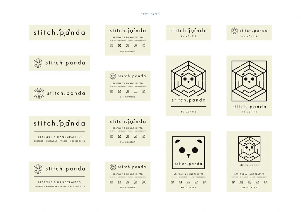 Stitch Panda – Blue Coral Design